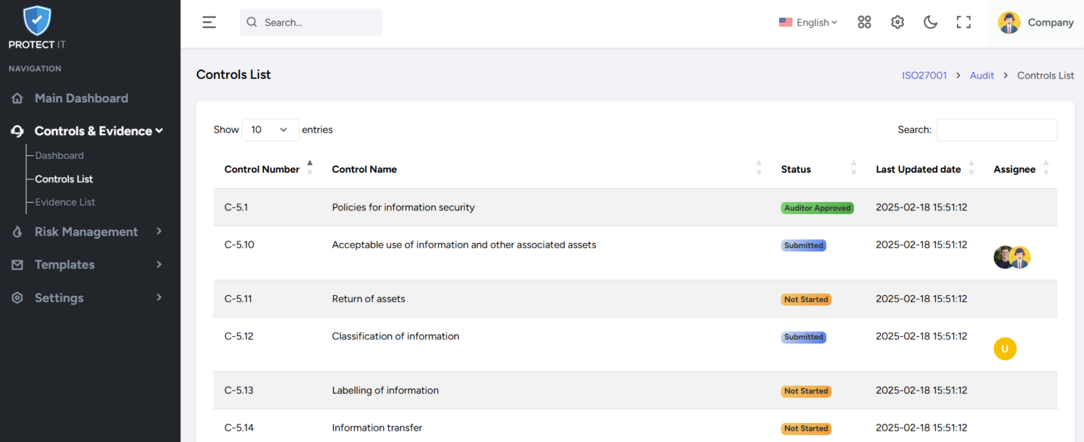 Compliance app - PROTECT IT
